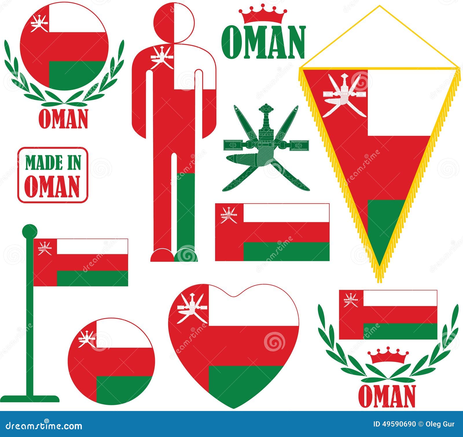 Oman stock vector. Illustration of travel, asia, grin - 49590690