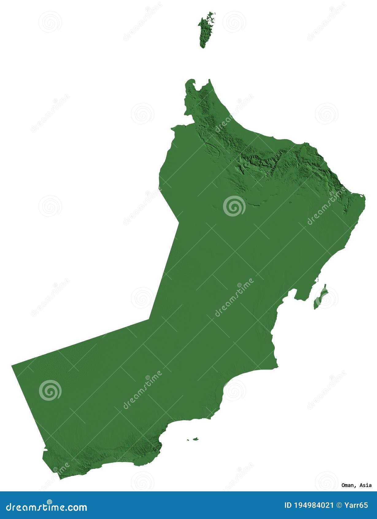 Oman on White. Administrative Stock Illustration - Illustration of ...