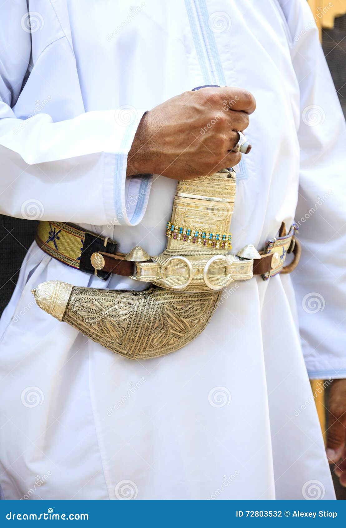 Omani khanjar stock photo. Image of middle, person, nizwa - 72803532