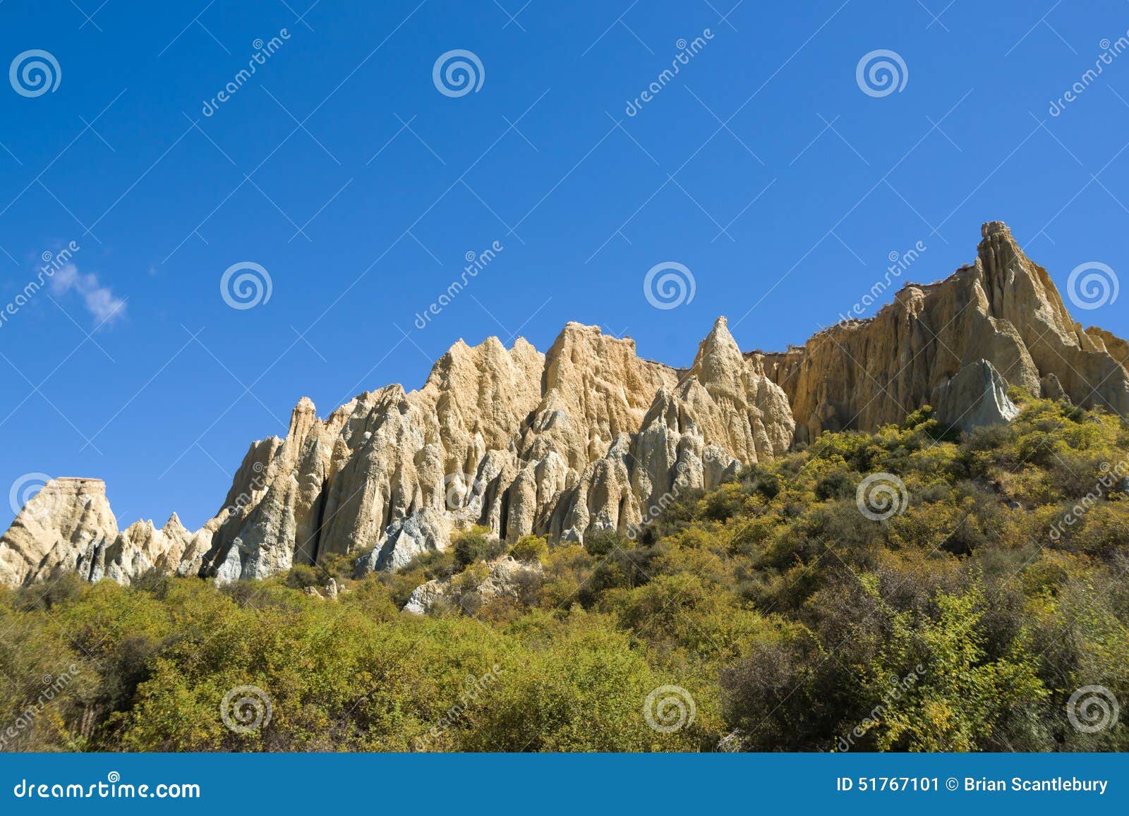 Omarama Clay Cliffs. stock image. Image of natural, bryce - 51767101
