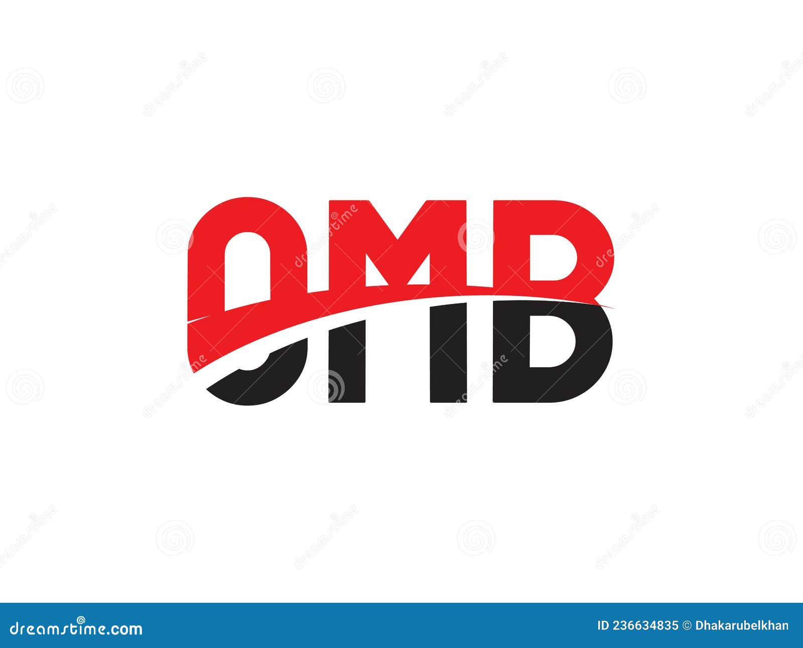 OMB Letter Initial Logo Design Vector Illustration Stock Vector ...