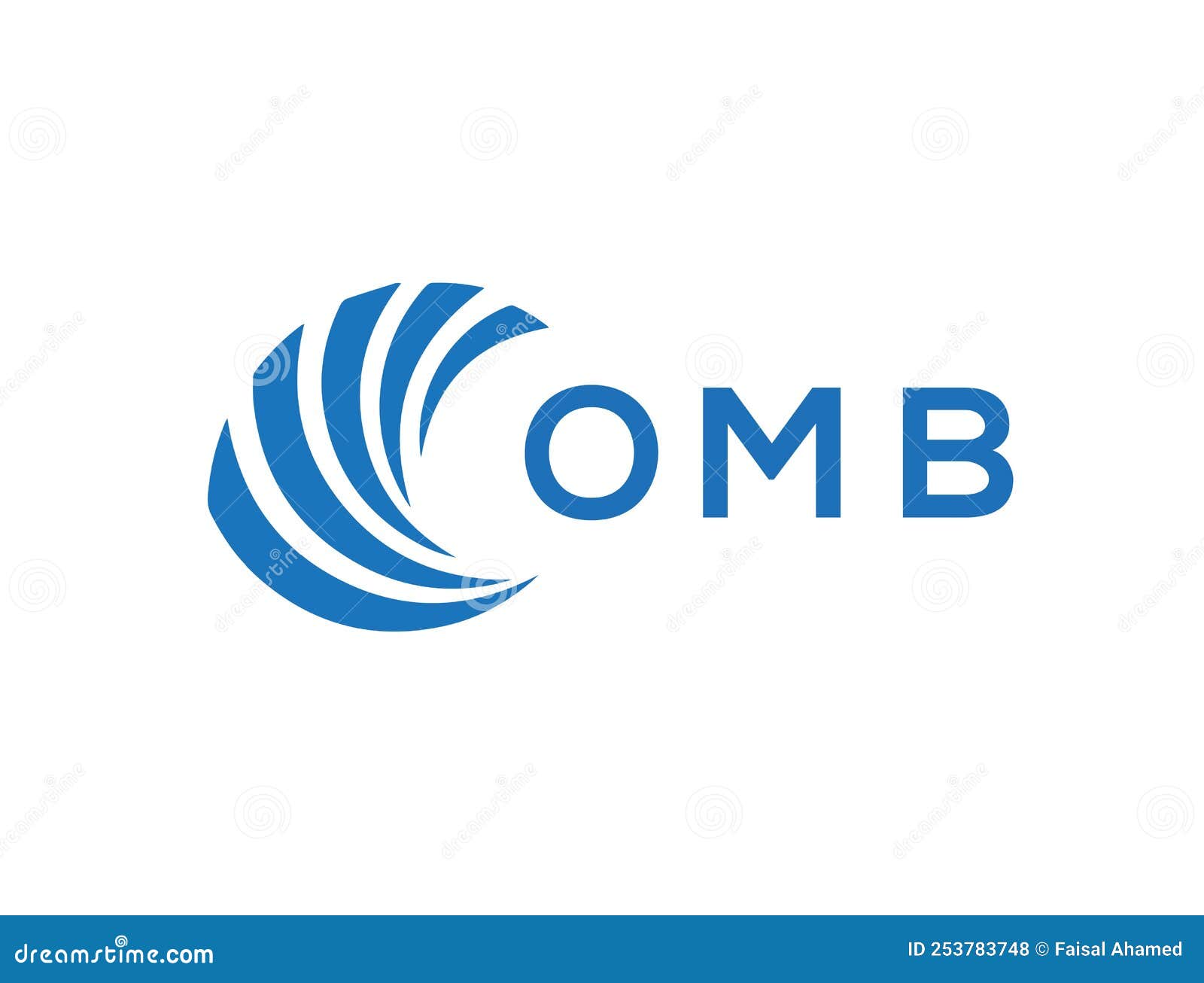 OMB Letter Logo Design on White Background. OMB Creative Circle Letter ...