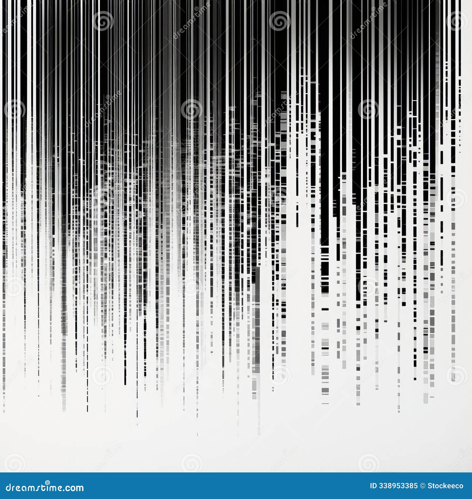 Ombre Art with Barcode Straight Lines on Paper Design Stock ...