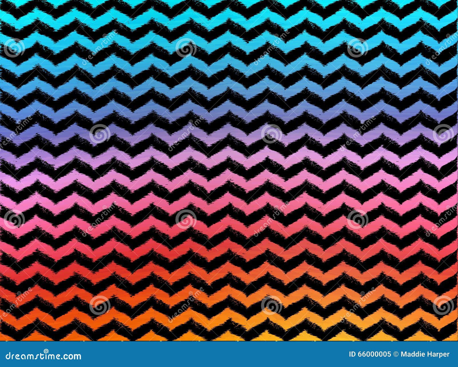 Ombre Wavy Chevrons On Black Background Royalty-Free Stock Photography ...