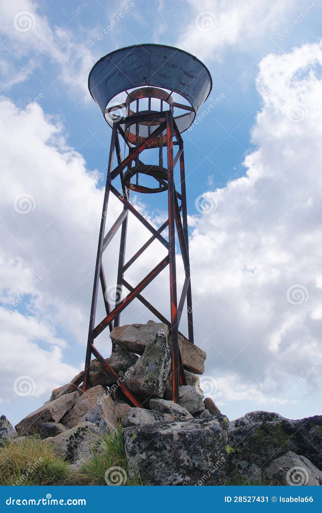 Ombrometer on the Peak in Rila Mountain, Bulgaria Stock Image - Image ...