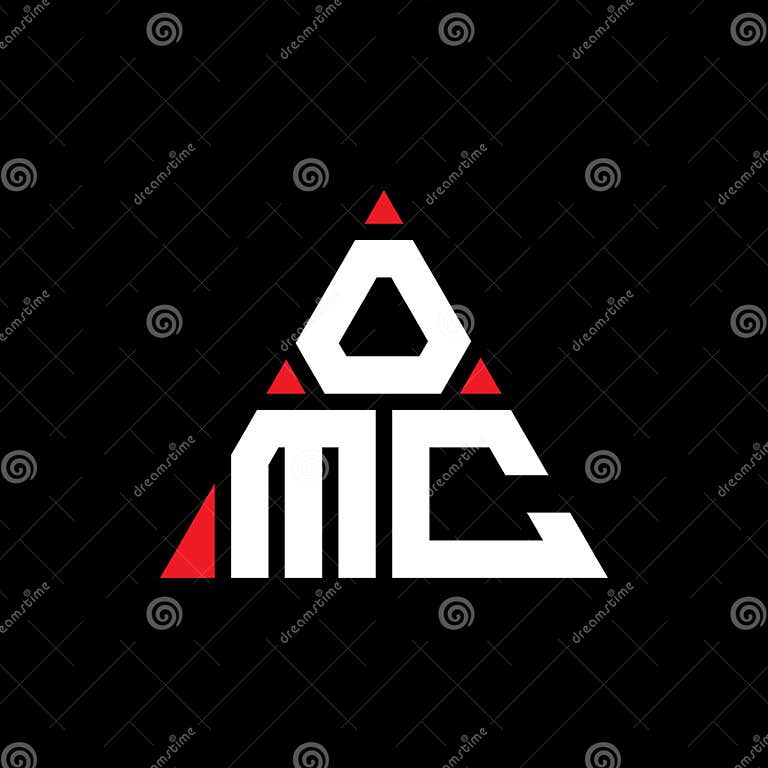 OMC Triangle Letter Logo Design with Triangle Shape. OMC Triangle Logo ...
