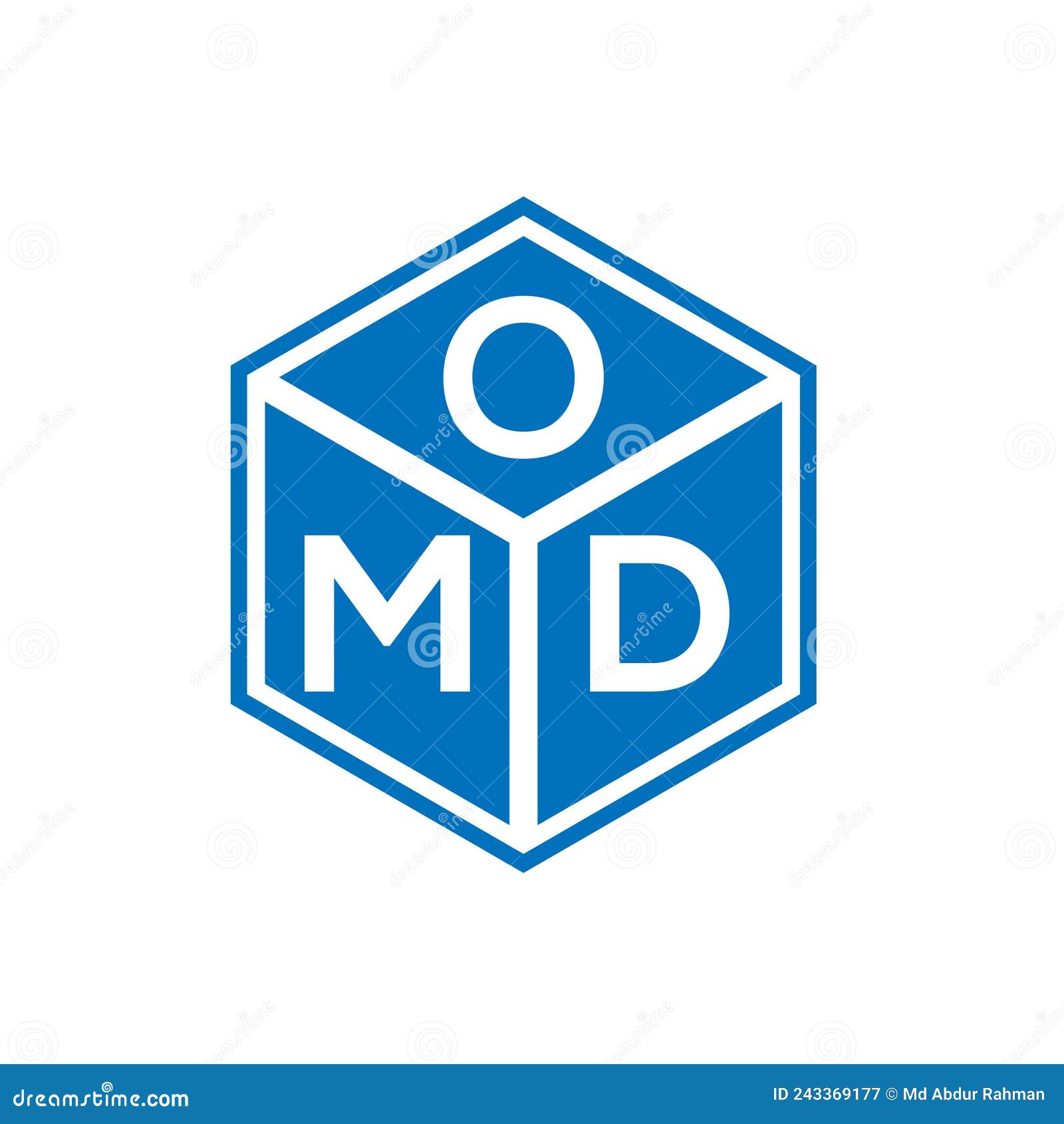 OMD Letter Logo Design on Black Background. OMD Creative Initials ...