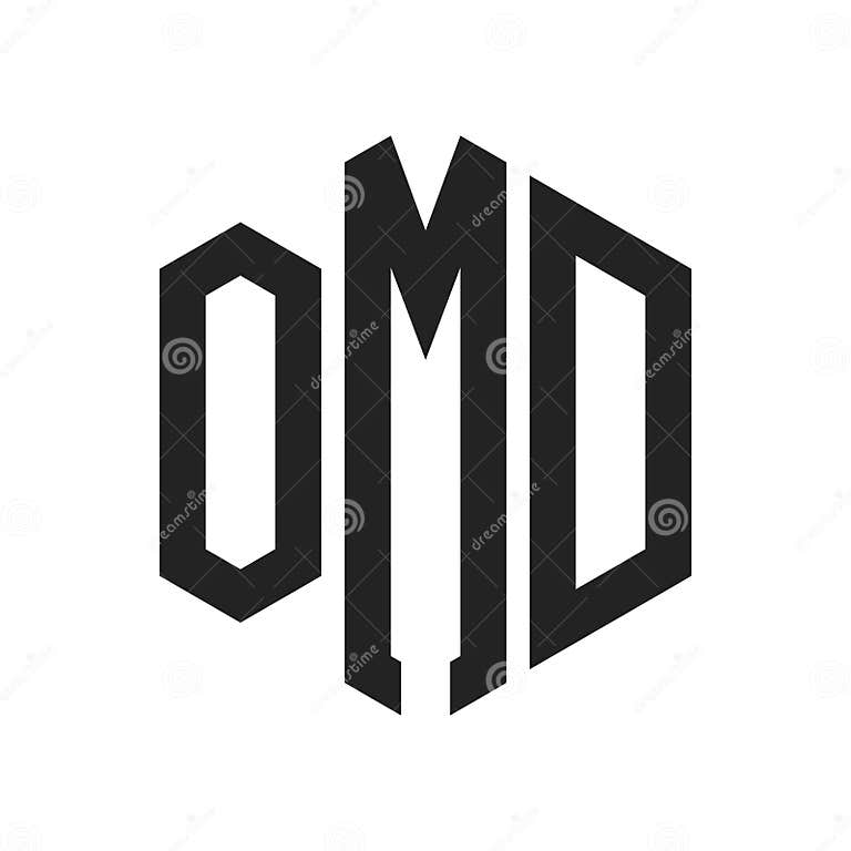 OMD Logo Design. Initial Letter OMD Monogram Logo Using Hexagon Shape ...
