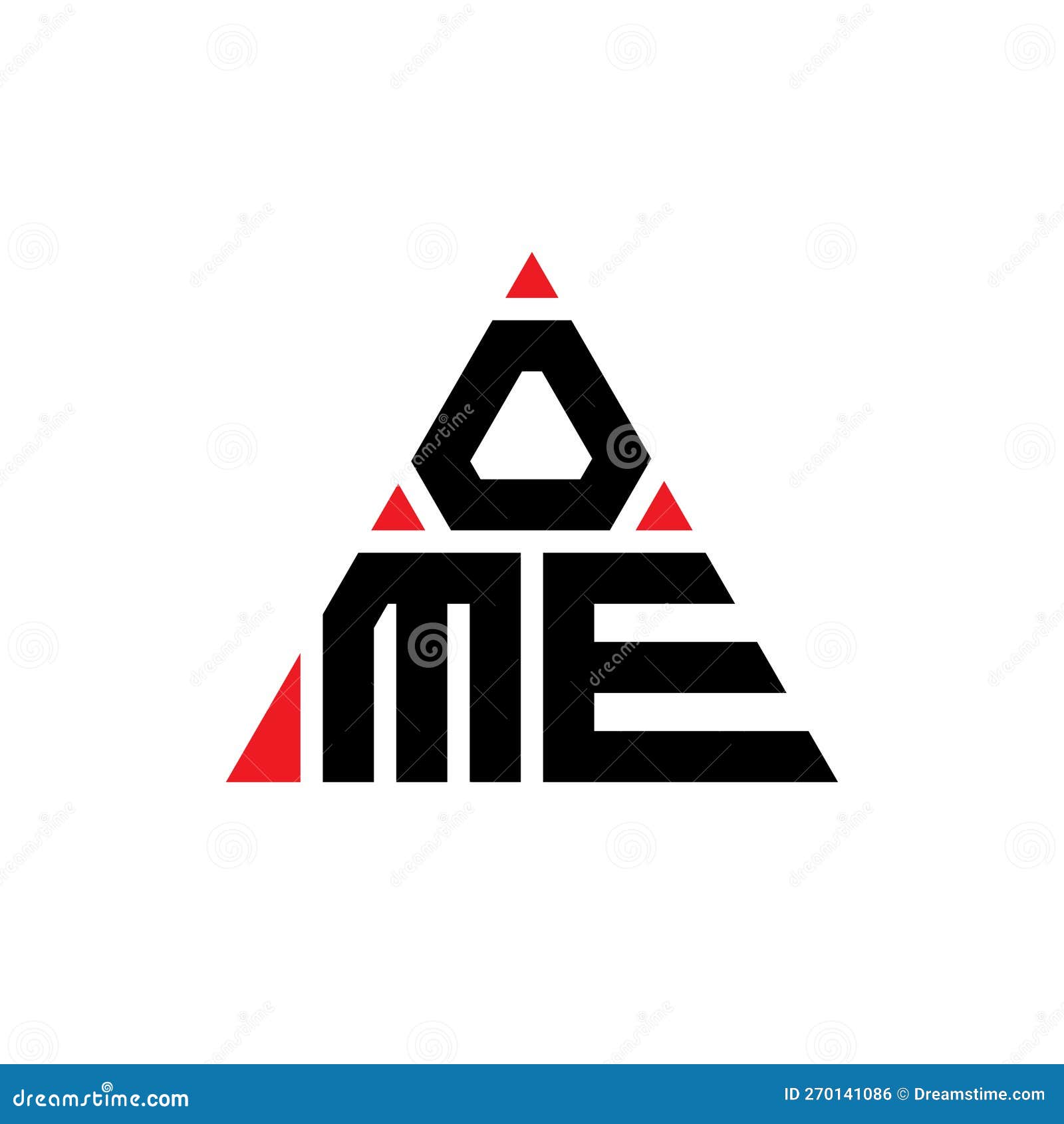 OME Triangle Letter Logo Design with Triangle Shape. OME Triangle Logo ...
