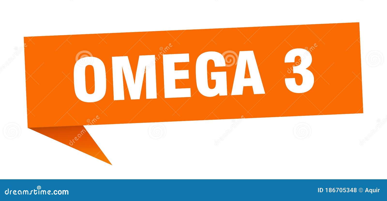 Omega 3 Banner. Omega 3 Speech Bubble Stock Vector - Illustration of ...