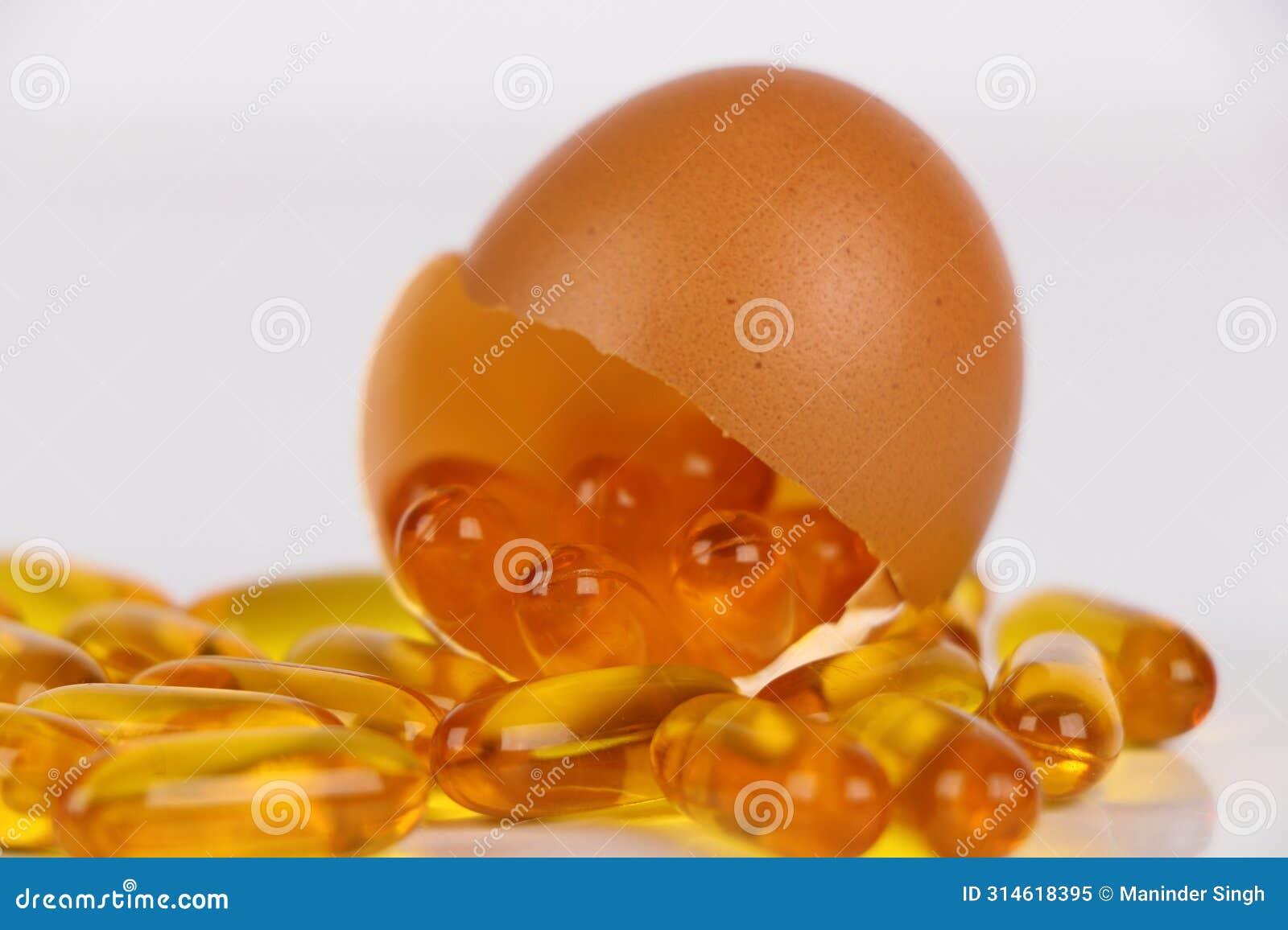 Omega-3 Capsules On A White Background. Polyunsaturated Fatty Acids ...