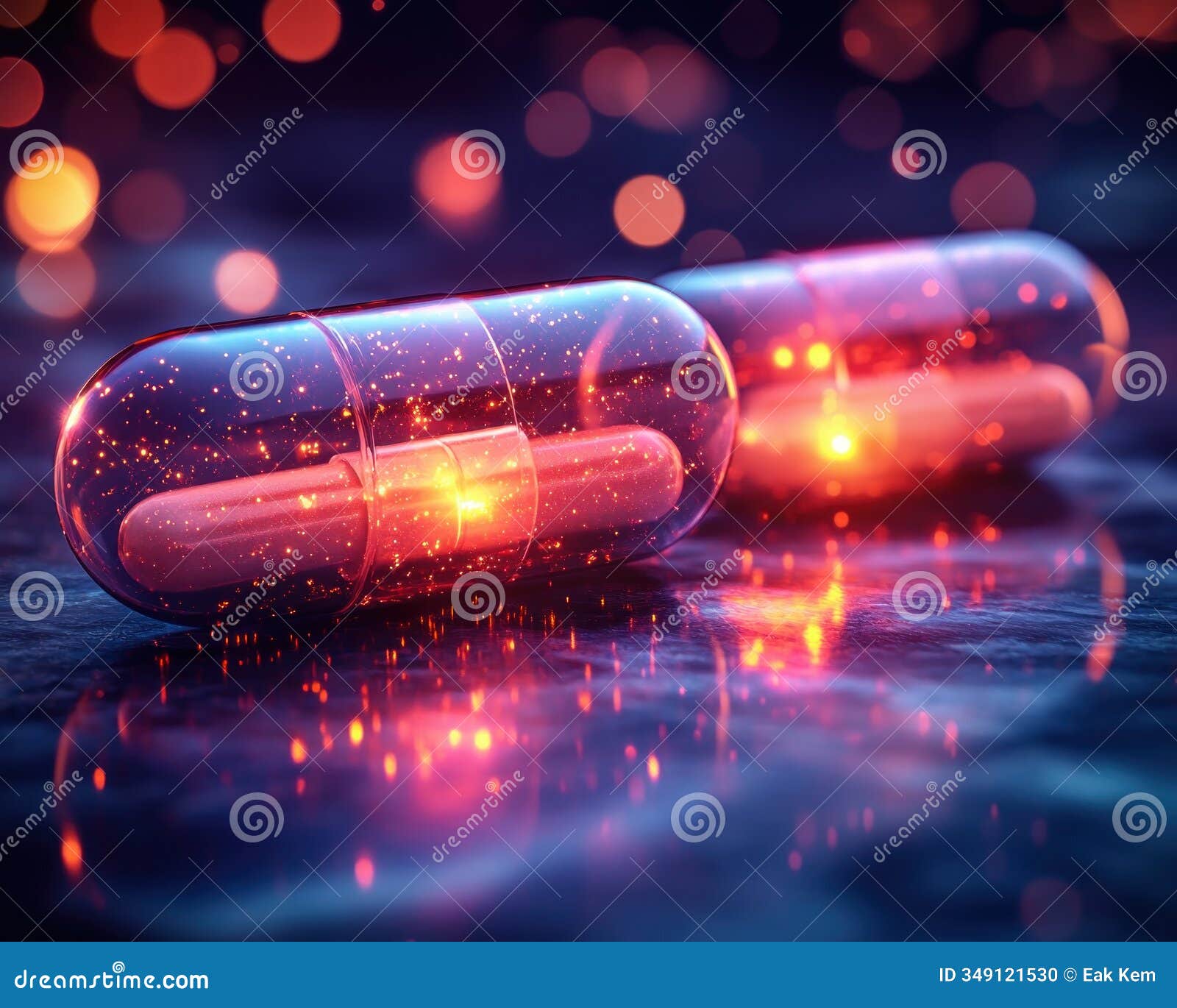 Vibrant Depiction of Omega-3 Capsules Forming Intricate Neuron Patterns ...