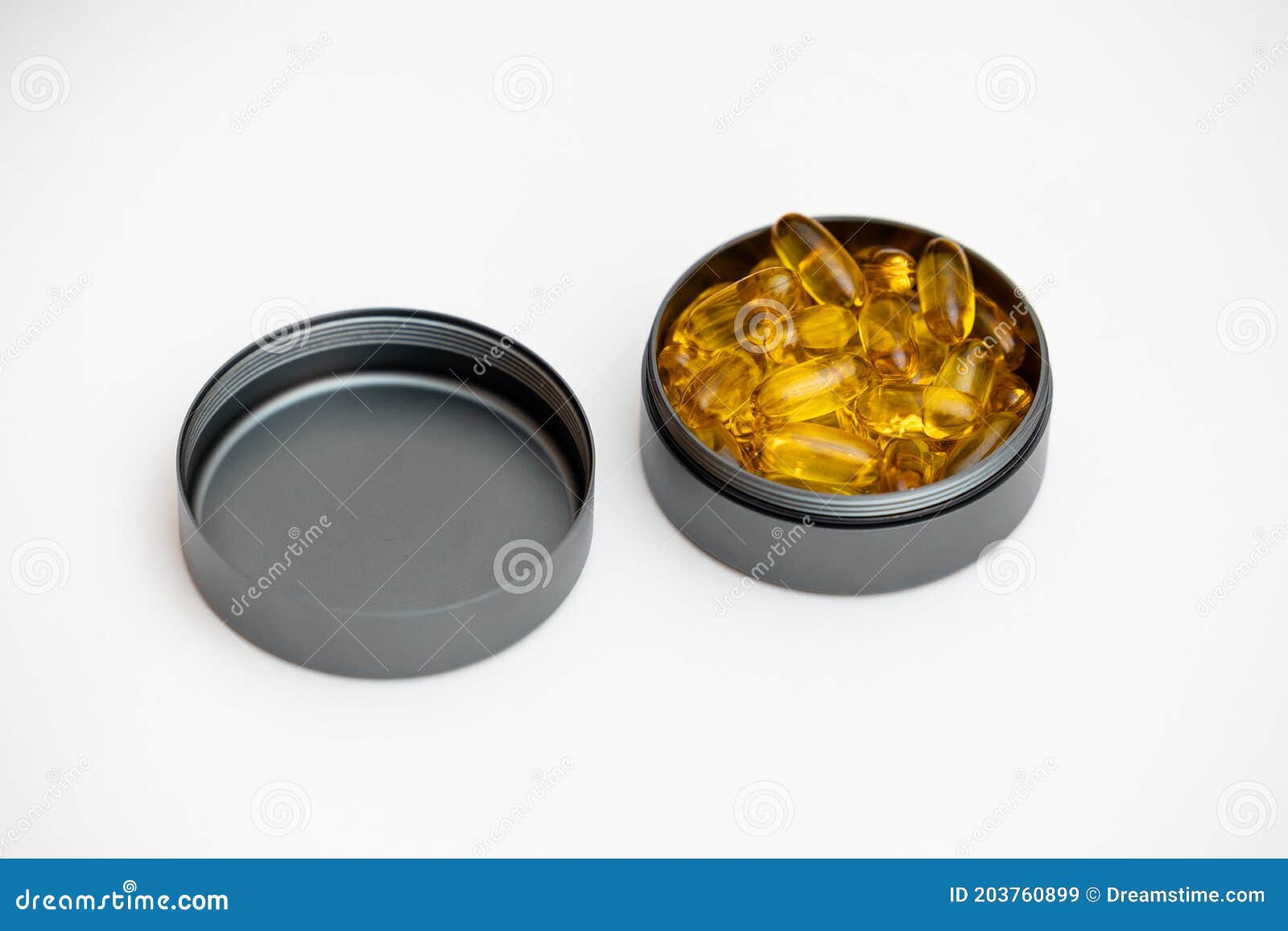 Omega 3 capsules in a jar stock image. Image of capsules - 203760899