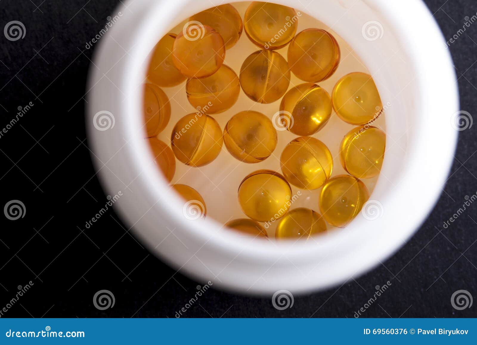 Omega Fish Oil Capsules in Bottle Stock Photo - Image of color, healthy ...