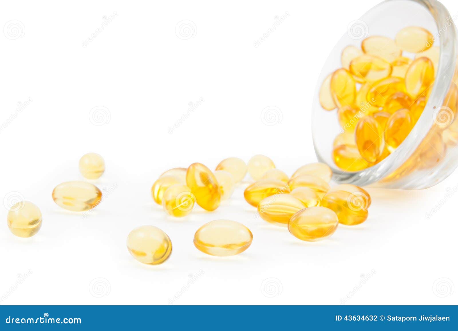 Omega 3 Fish Oil Capsules and Glass. Stock Photo - Image of medicine ...