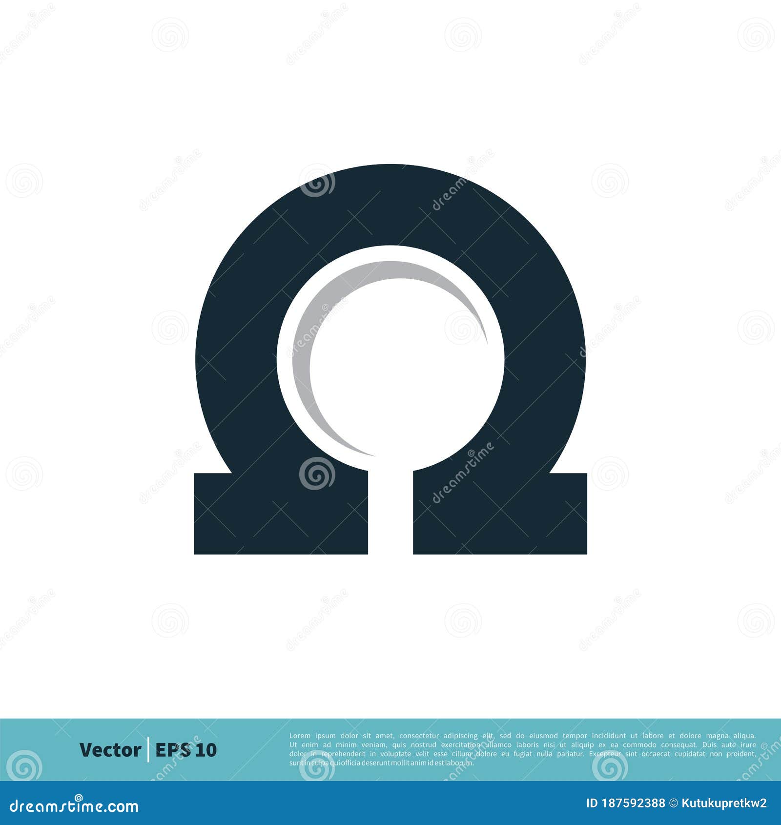 Omega Icon Vector Logo Template Illustration Design. Vector EPS 10 ...