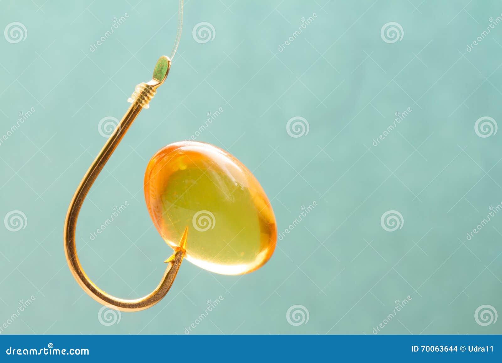 Omega 3 Pill on Fishing Hook Stock Photo - Image of insulin, lowering ...