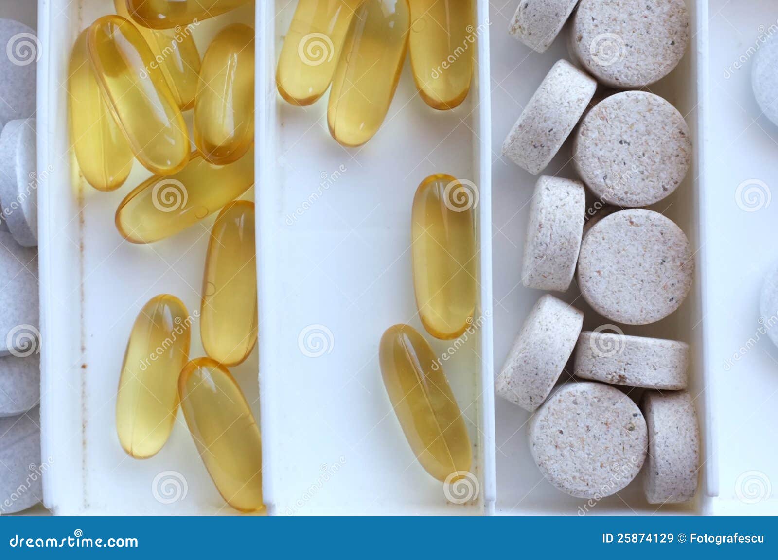 Omega pills in a box stock image. Image of capsules, cure - 25874129