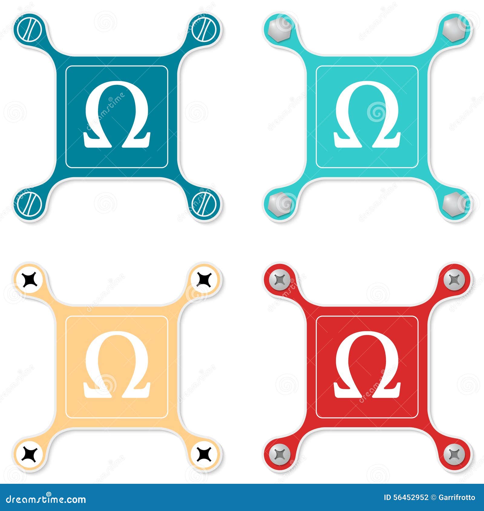 Omega stock vector. Illustration of design, concept, math - 56452952