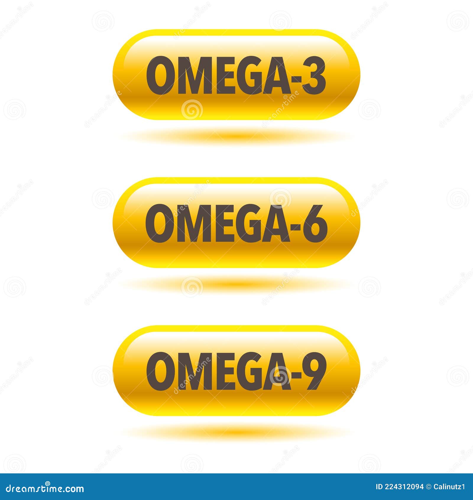 Omega 3 Source Vector Round Badge Logo Icon Stock Vector - Illustration ...