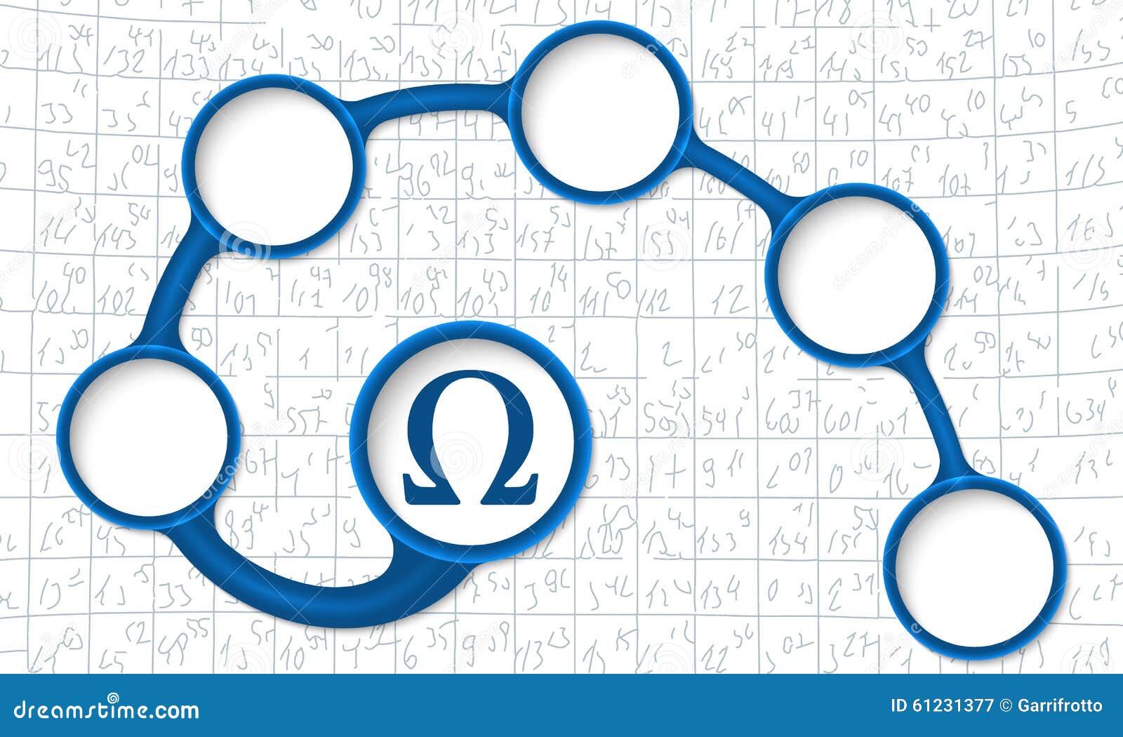 Omega symbol stock vector. Illustration of ancient, math - 61231377