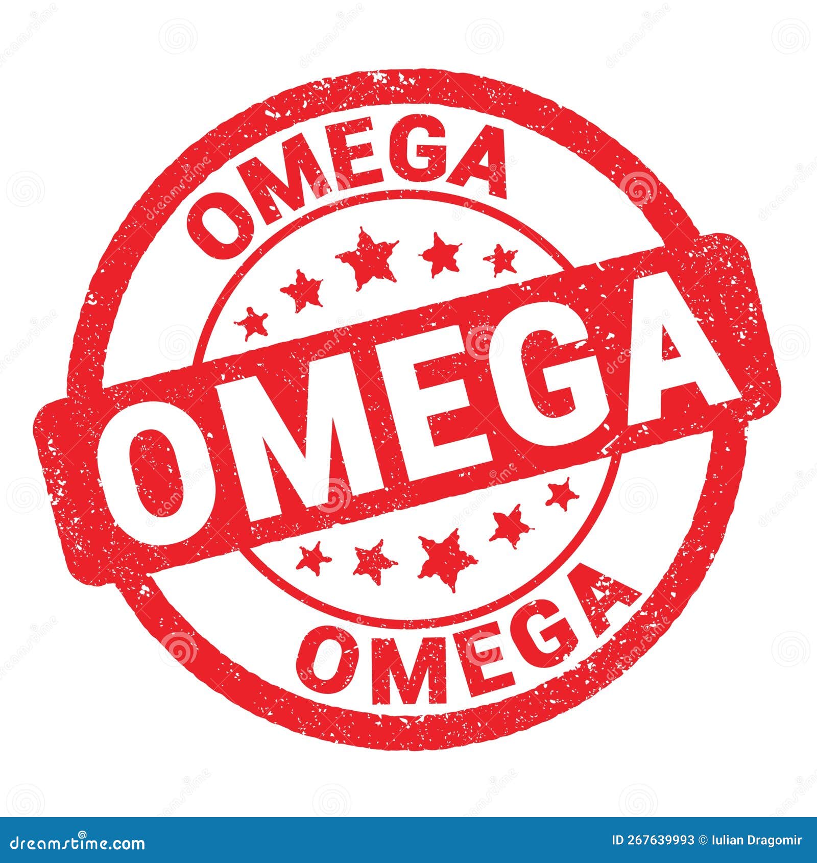 OMEGA Text Written on Red Stamp Sign Stock Illustration - Illustration ...