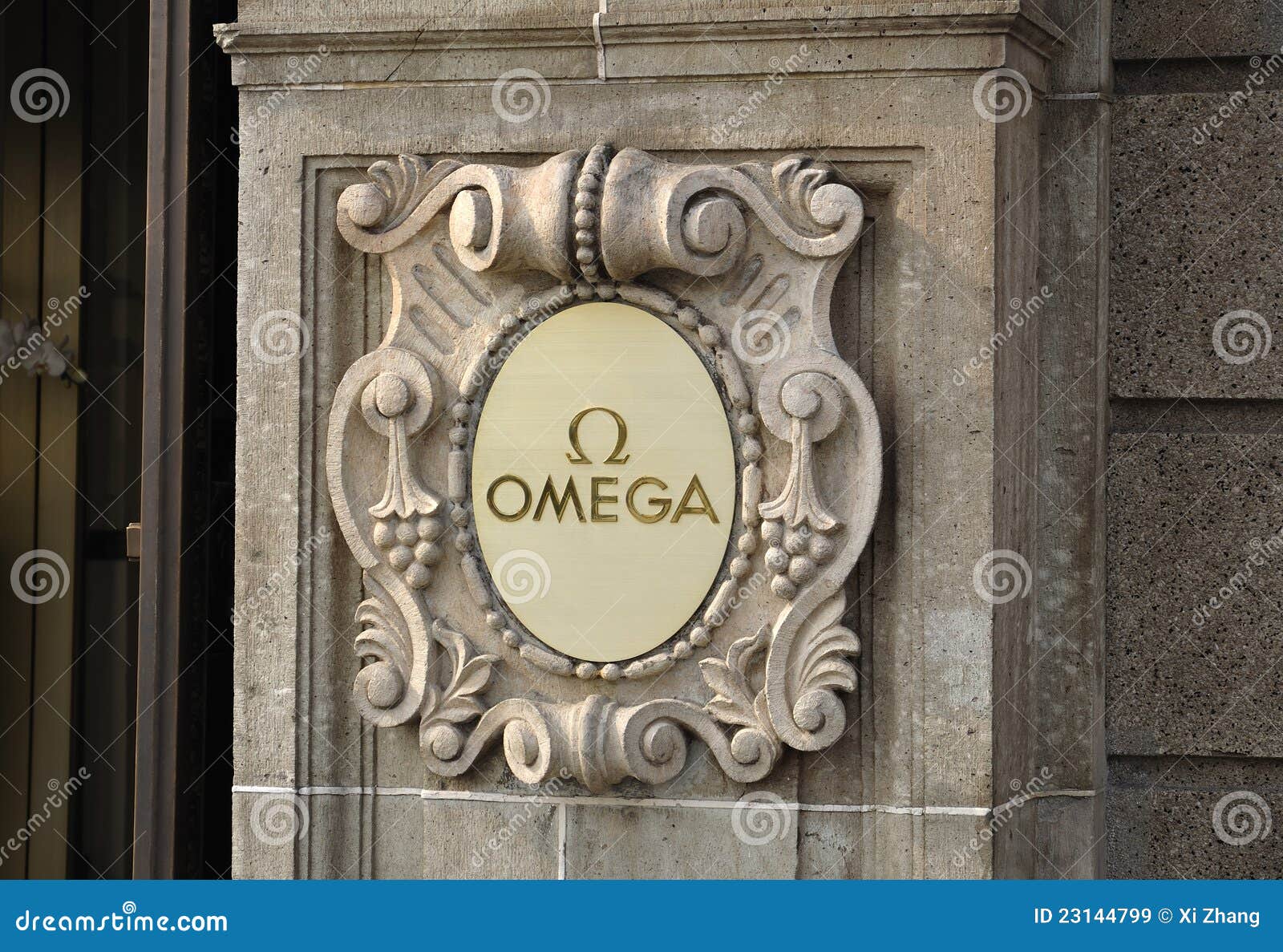 OMEGA-Zeichen auf der Wand redaktionelles stockbild. Bild von ...