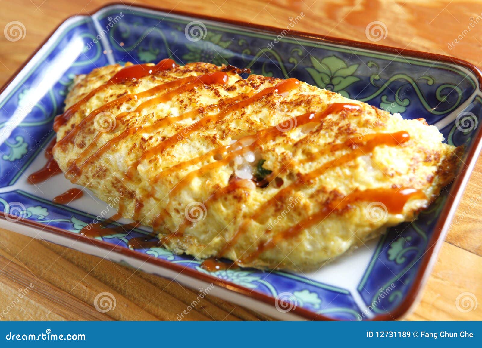Omelet rice stock image. Image of food, gourmet, chinese - 12731189