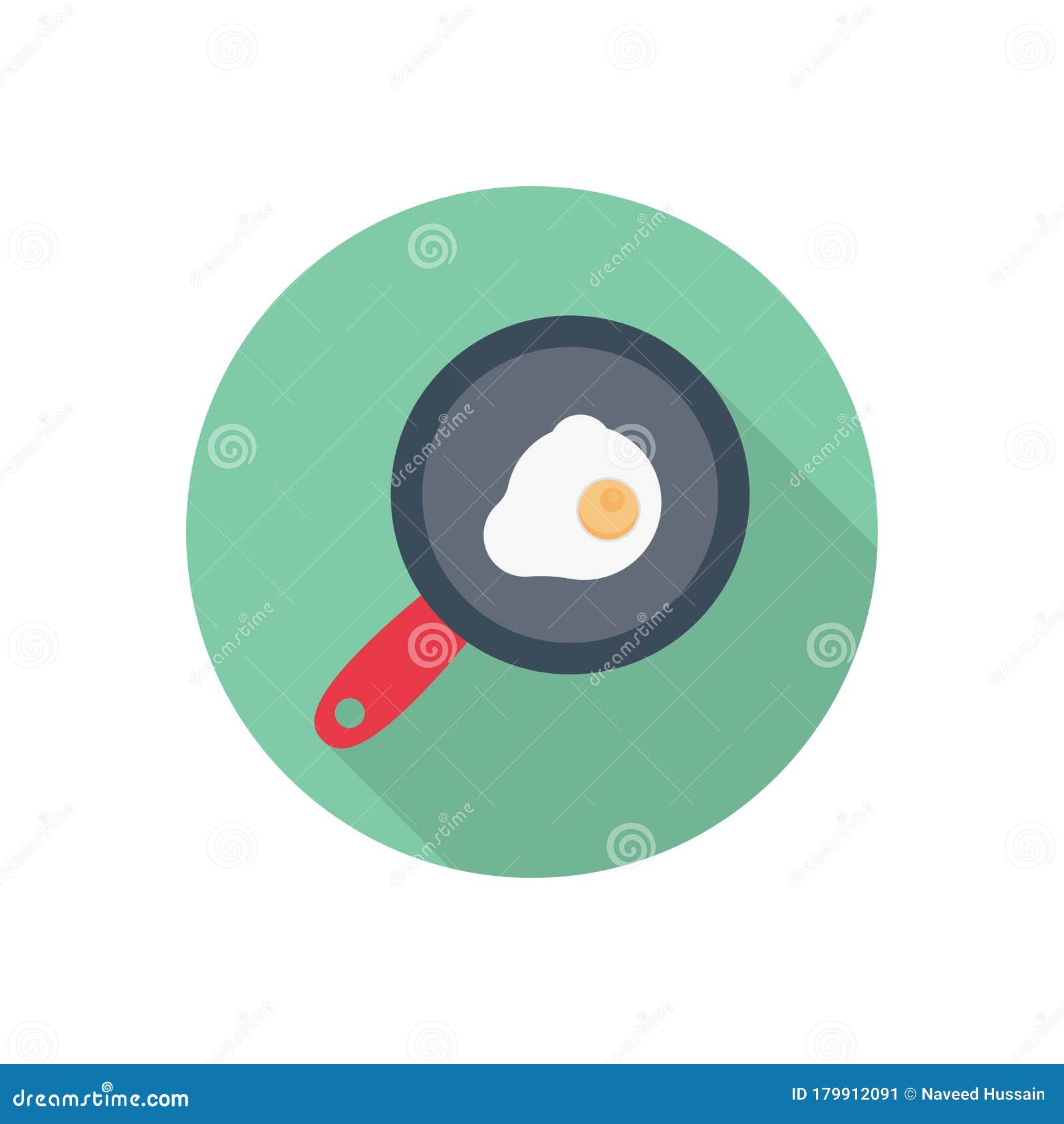 Omelette Vector Flat Color Icon Stock Vector - Illustration of flat, carrot: 179912091