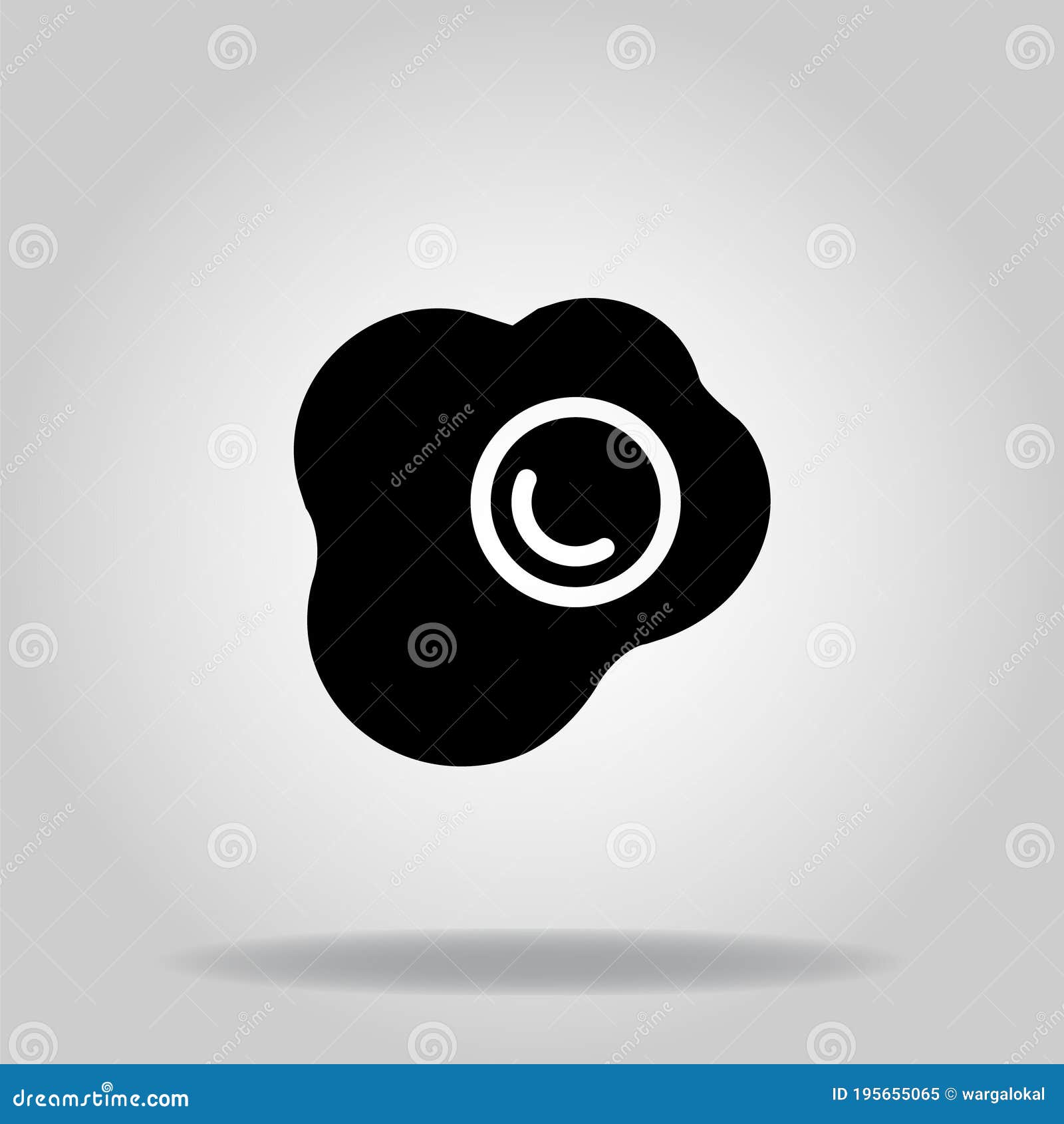 Omelette Icon or Logo in Glyph Stock Vector - Illustration of symbol ...