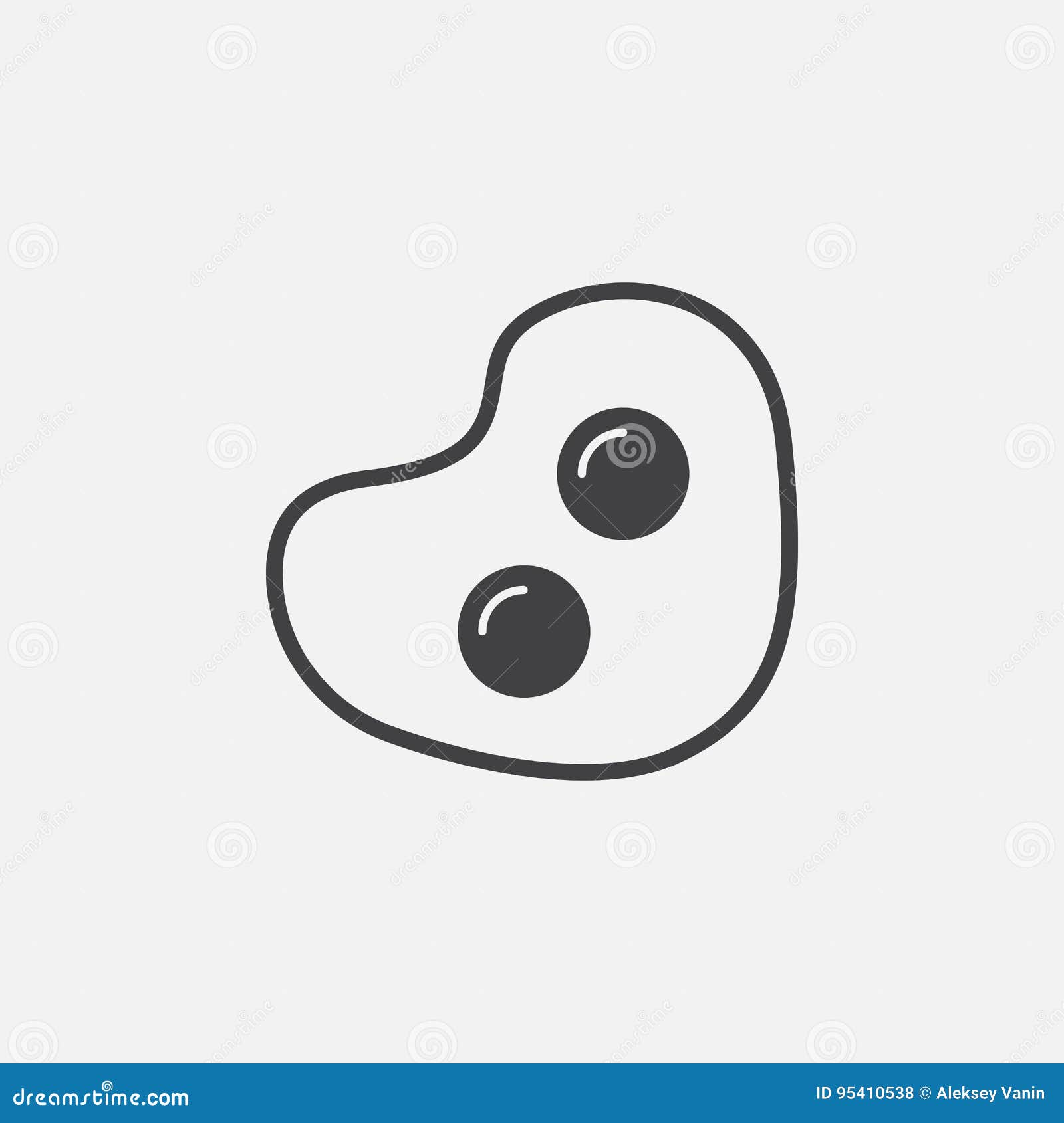 Omelette Icon Vector Isolated on White Stock Vector - Illustration of ...