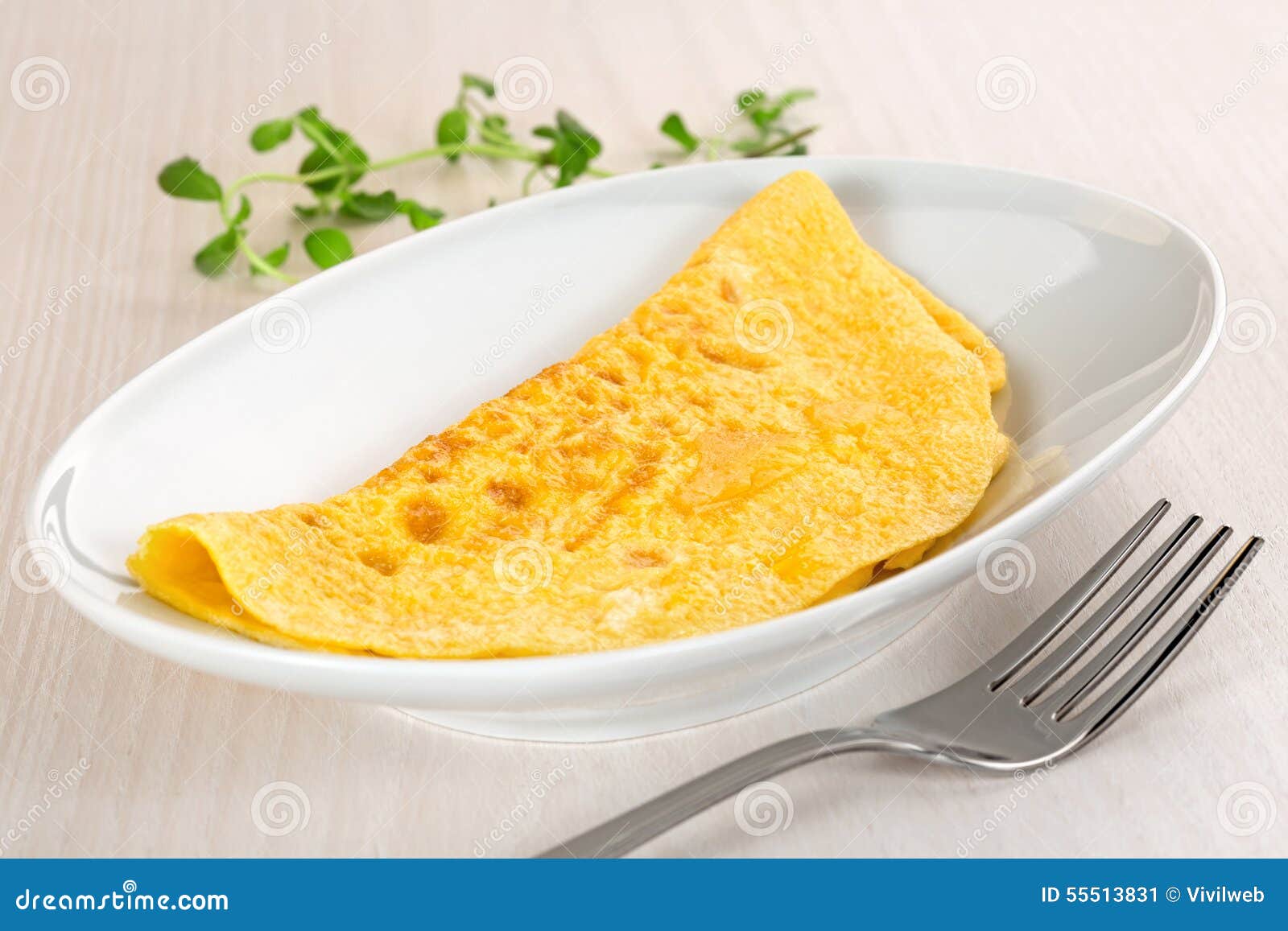 Omelette plate stock image. Image of leaf, omelet, dish - 55513831