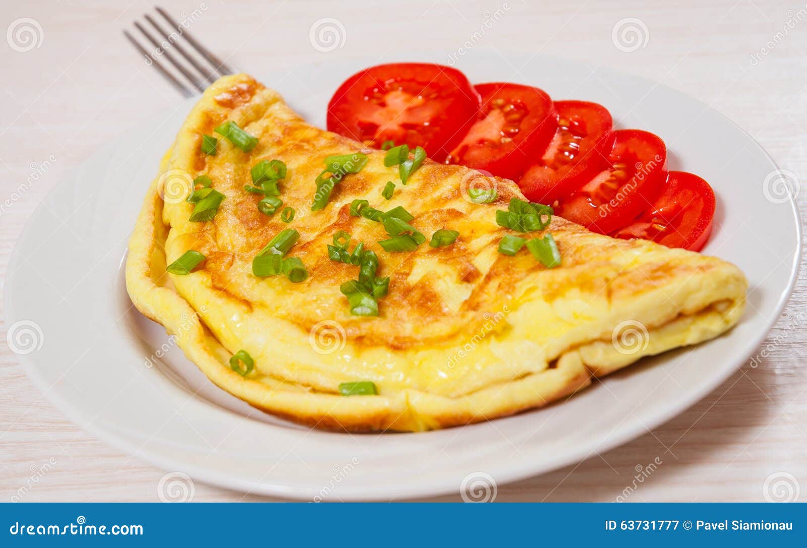 Omelette stock image. Image of omlette, garnished, morning - 63731777
