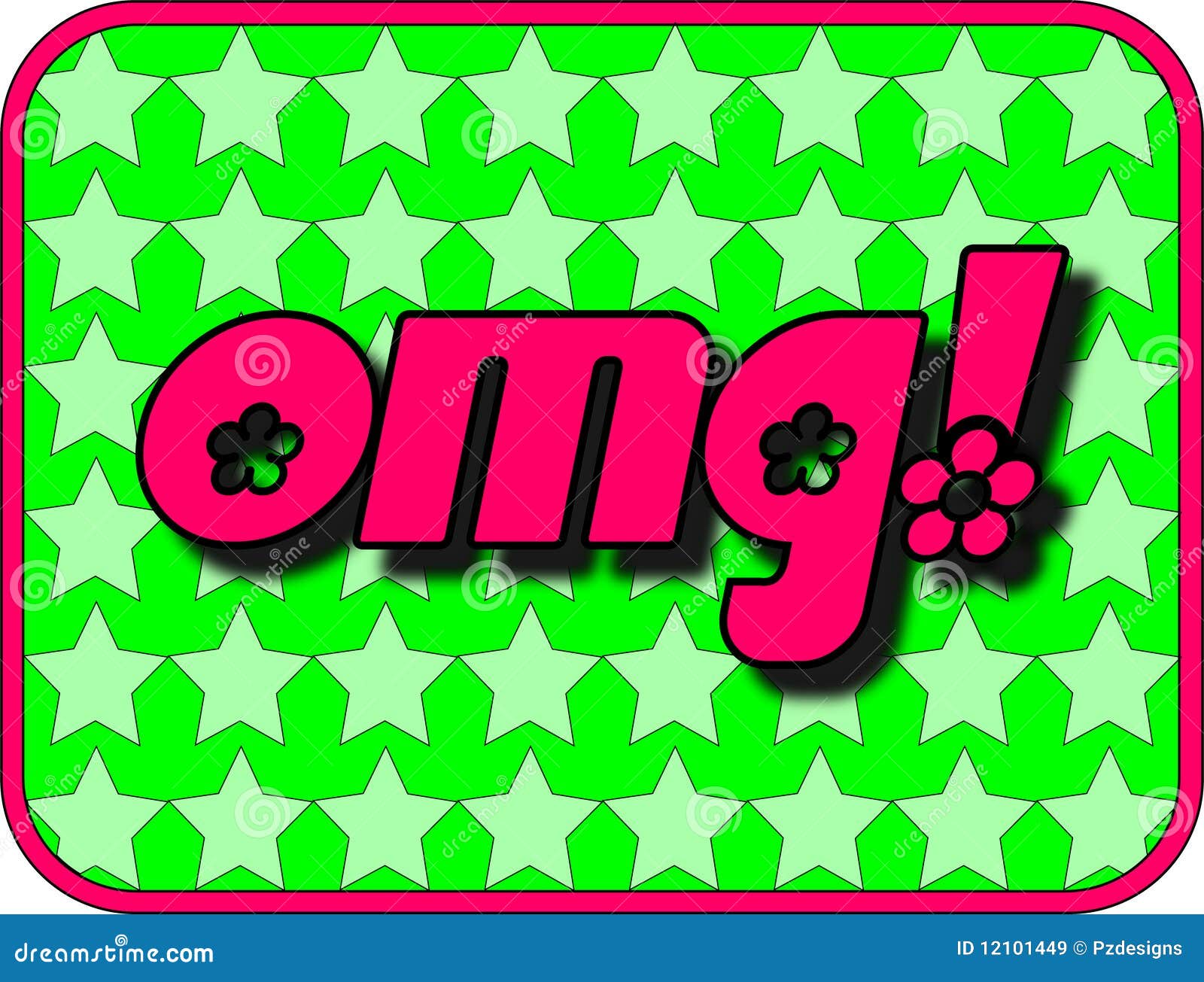 OMG! stock vector. Illustration of color, surprise, gasp - 12101449