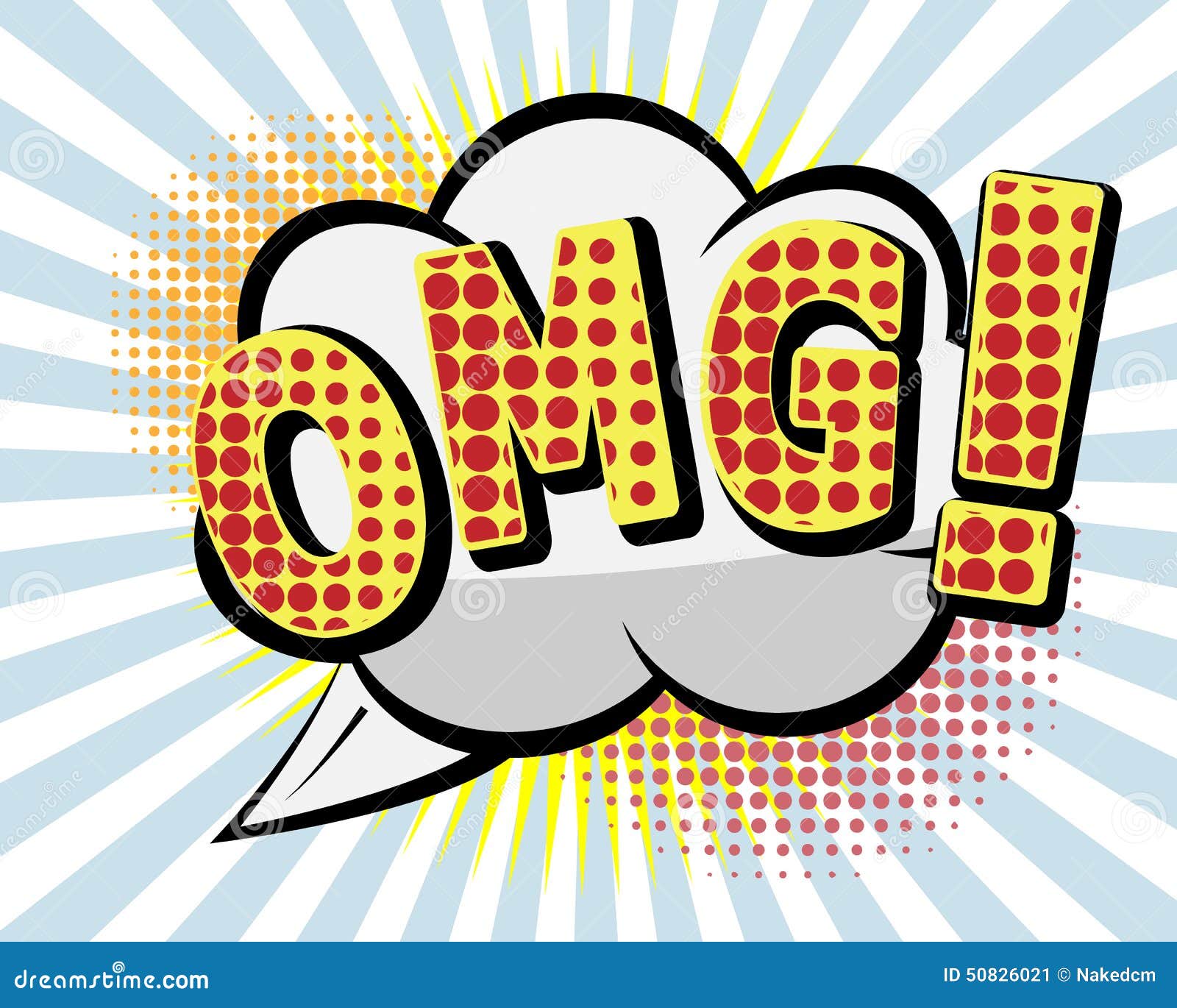 OMG Comic Speach Bubble, Pop Art Vector Background Stock Vector ...