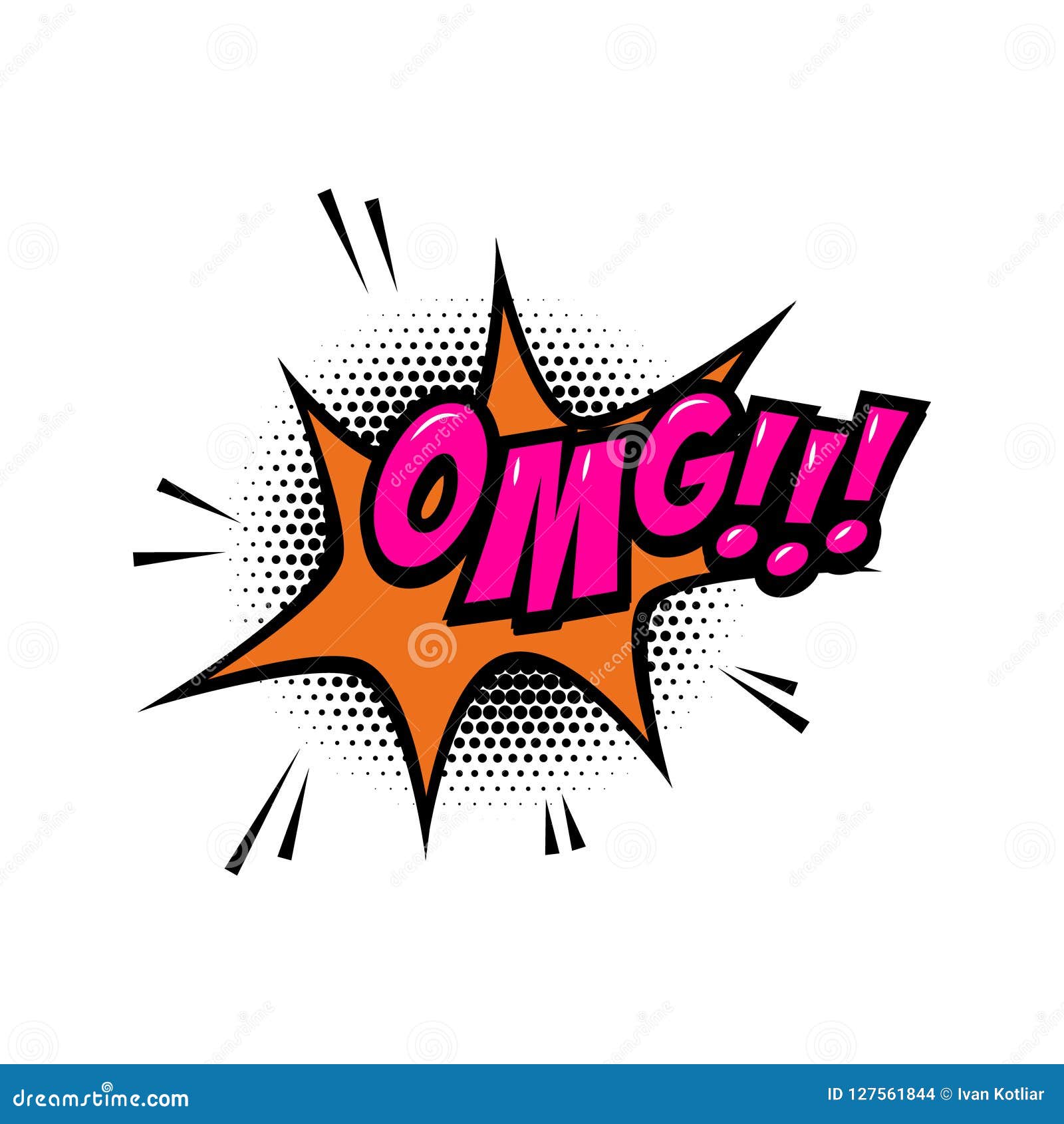 OMG!!! Comic Style Phrase with Speech Bubble. Stock Vector ...