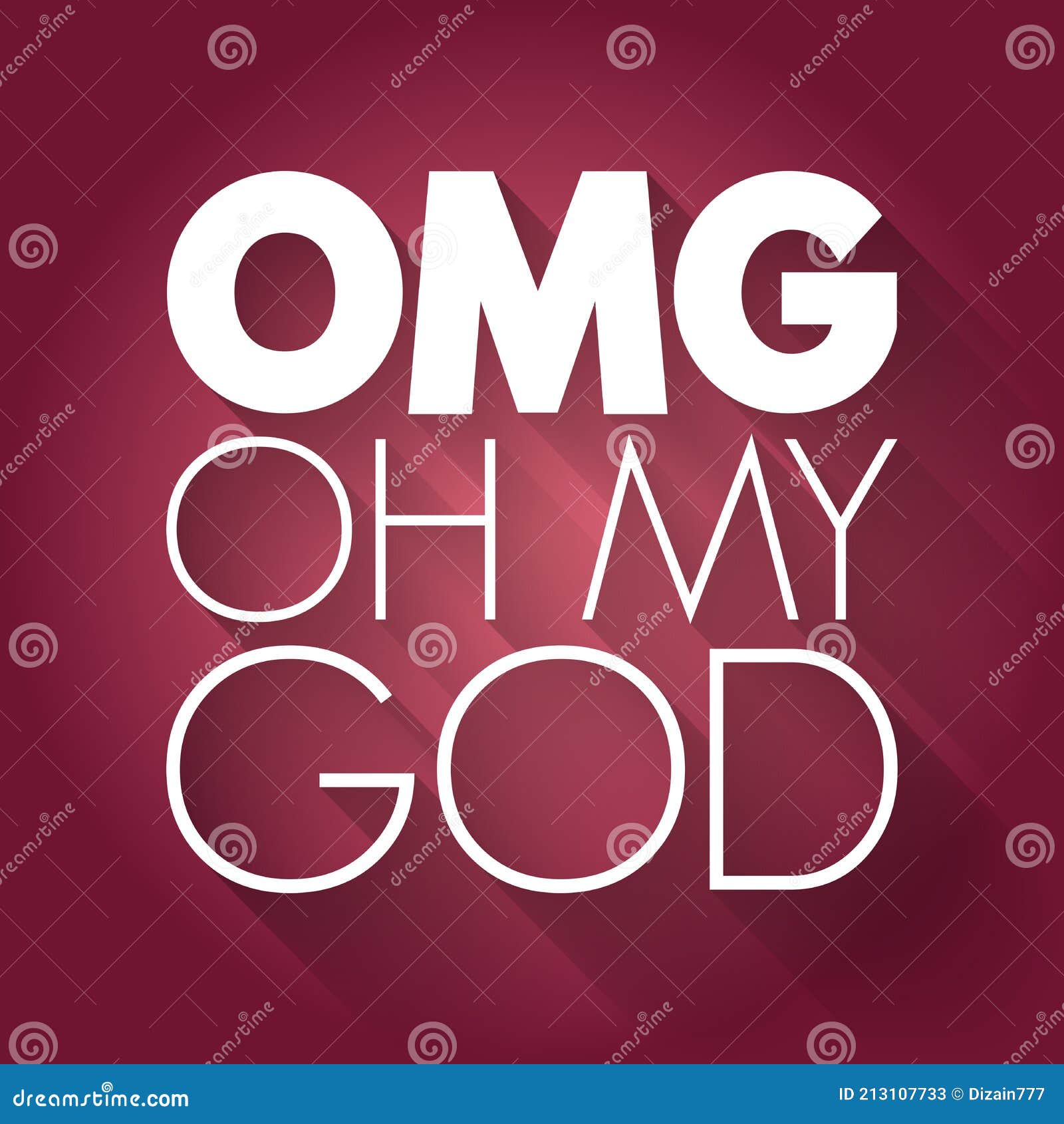 OMG - Oh My God Acronym, Concept Background Stock Illustration ...