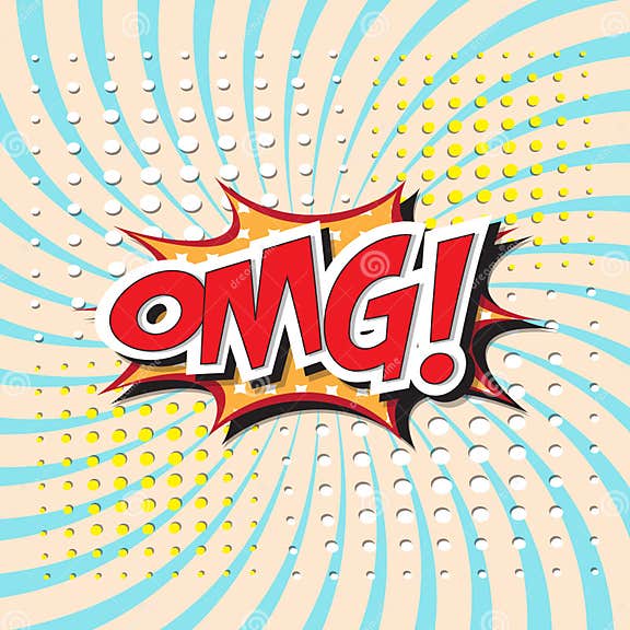 OMG! palavra ilustração do vetor. Ilustração de estrondo - 47729729