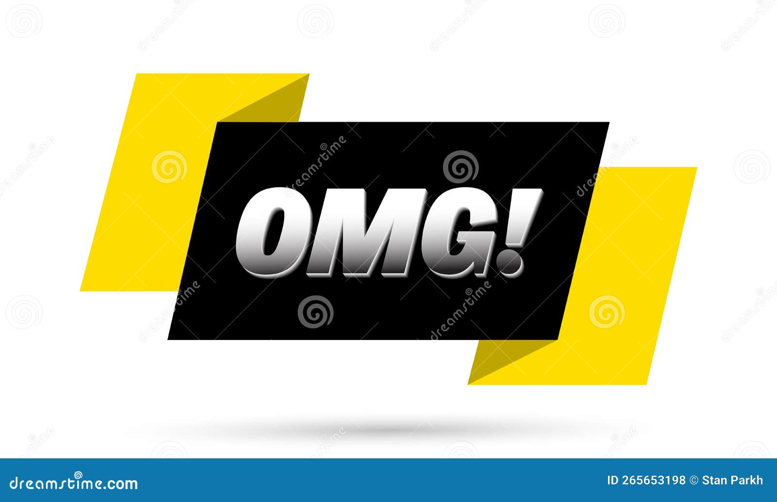 Omg Sign. Omg Sign Flat Banner Ribbon Stock Vector - Illustration of ...
