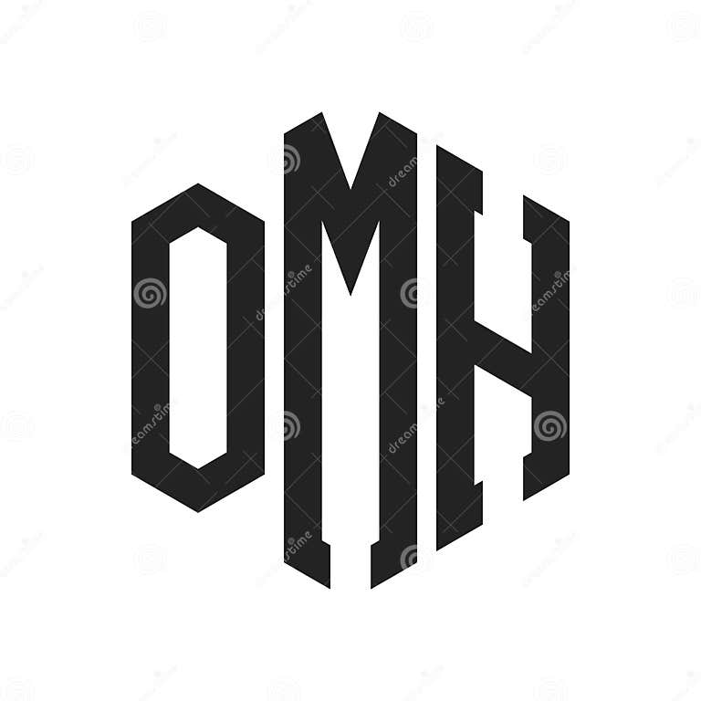 OMH Logo Design. Initial Letter OMH Monogram Logo Using Hexagon Shape ...