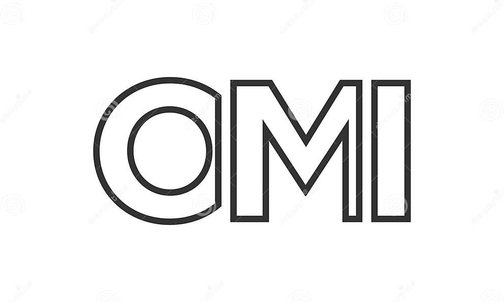 OMI Logo Design Template with Strong and Modern Bold Text. Initial ...