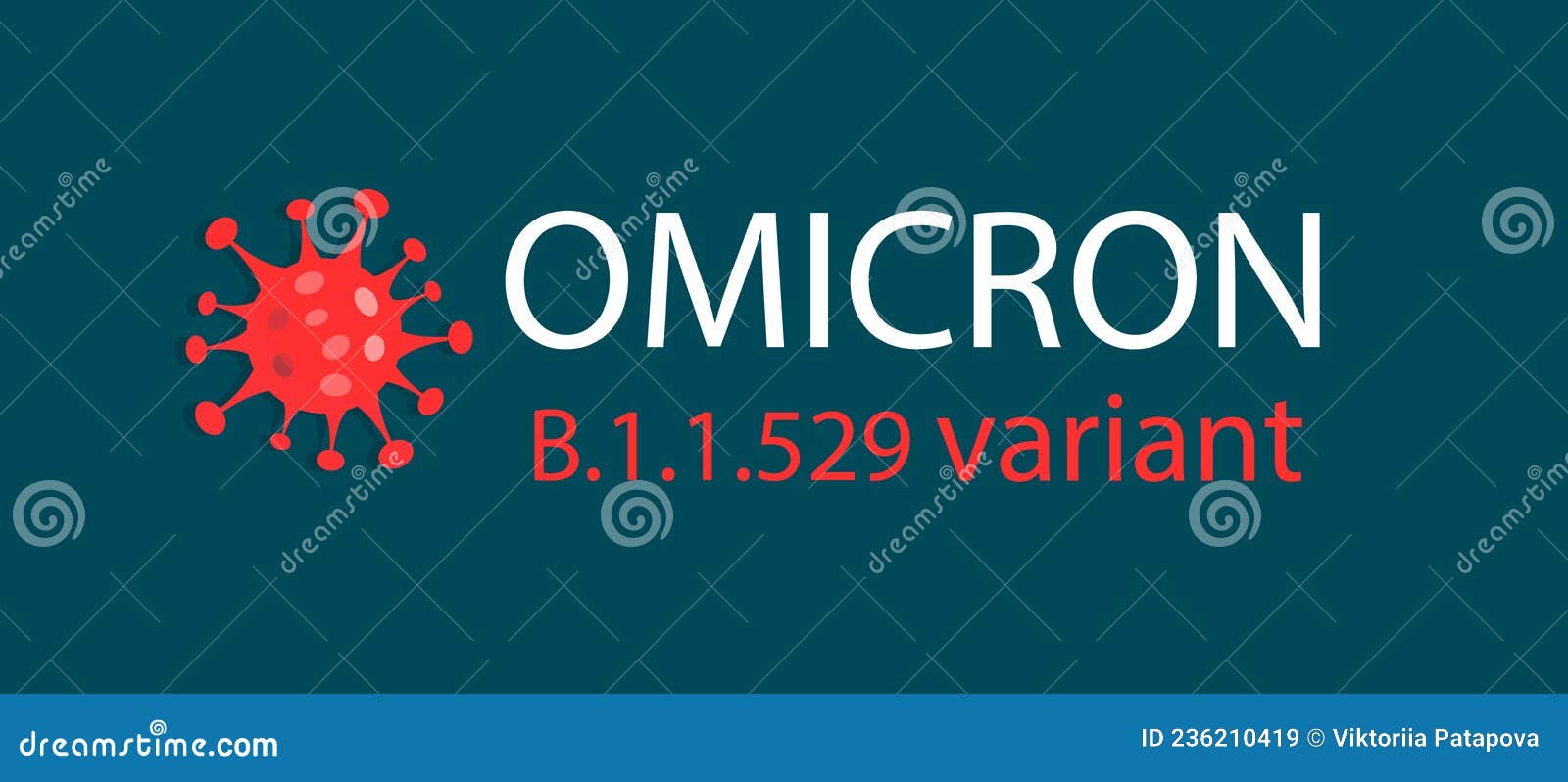 Omicron Virus Mutant Variant Covid-19 Sars-cov-2, Vector Illustration ...
