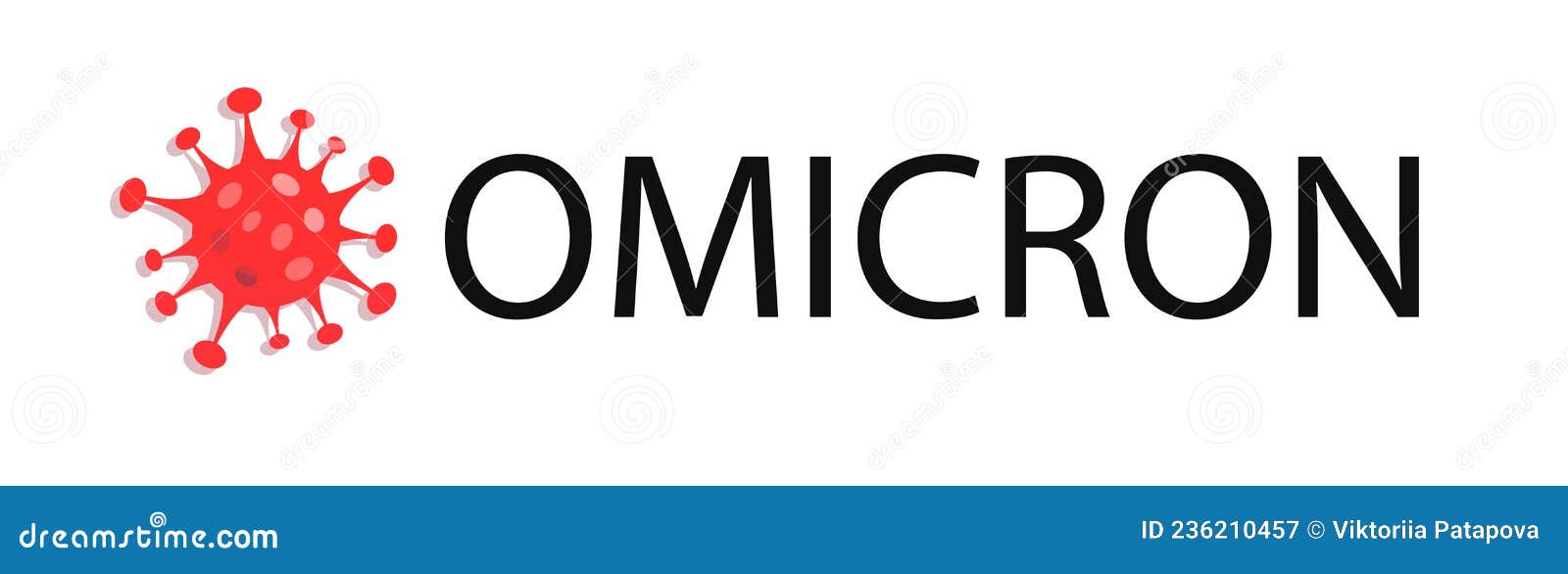 Omicron Virus Mutant Variant Covid-19 Sars-cov-2, Vector Illustration ...