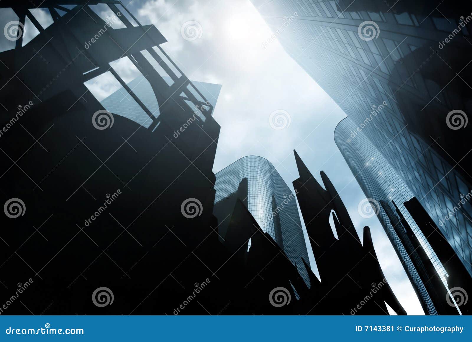 Ominous CityScape stock image. Image of gothic, district - 7143381