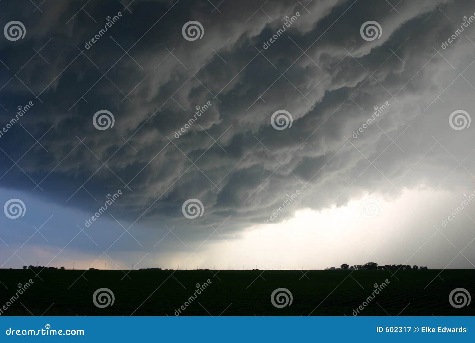 Ominous Clouds stock image. Image of iowa, storm, rain - 602317
