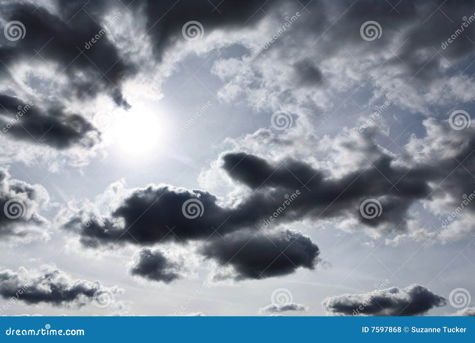 Ominous Clouds stock photo. Image of black, overcast, nature - 7597868