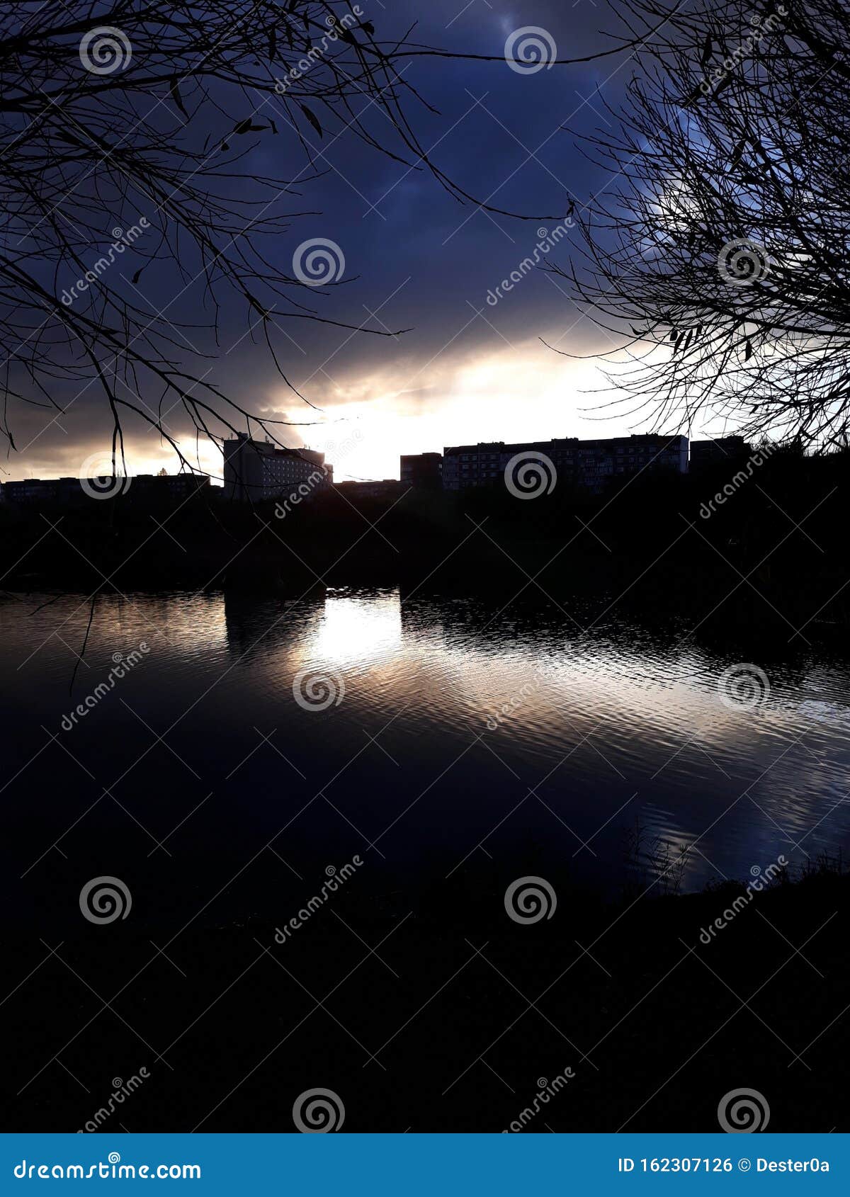 Ominous lake stock photo. Image of city, ominous, grimly - 162307126