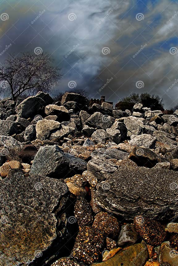 Ominous landscape stock image. Image of blue, nature - 16110013