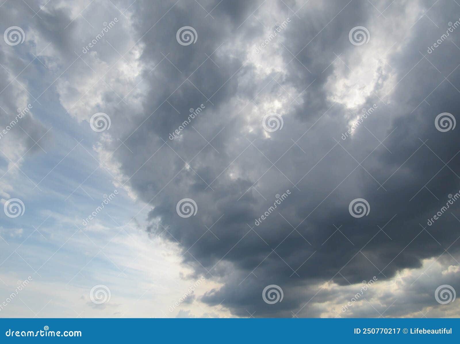 Ominous sky stock image. Image of nature, field, thunder - 250770217