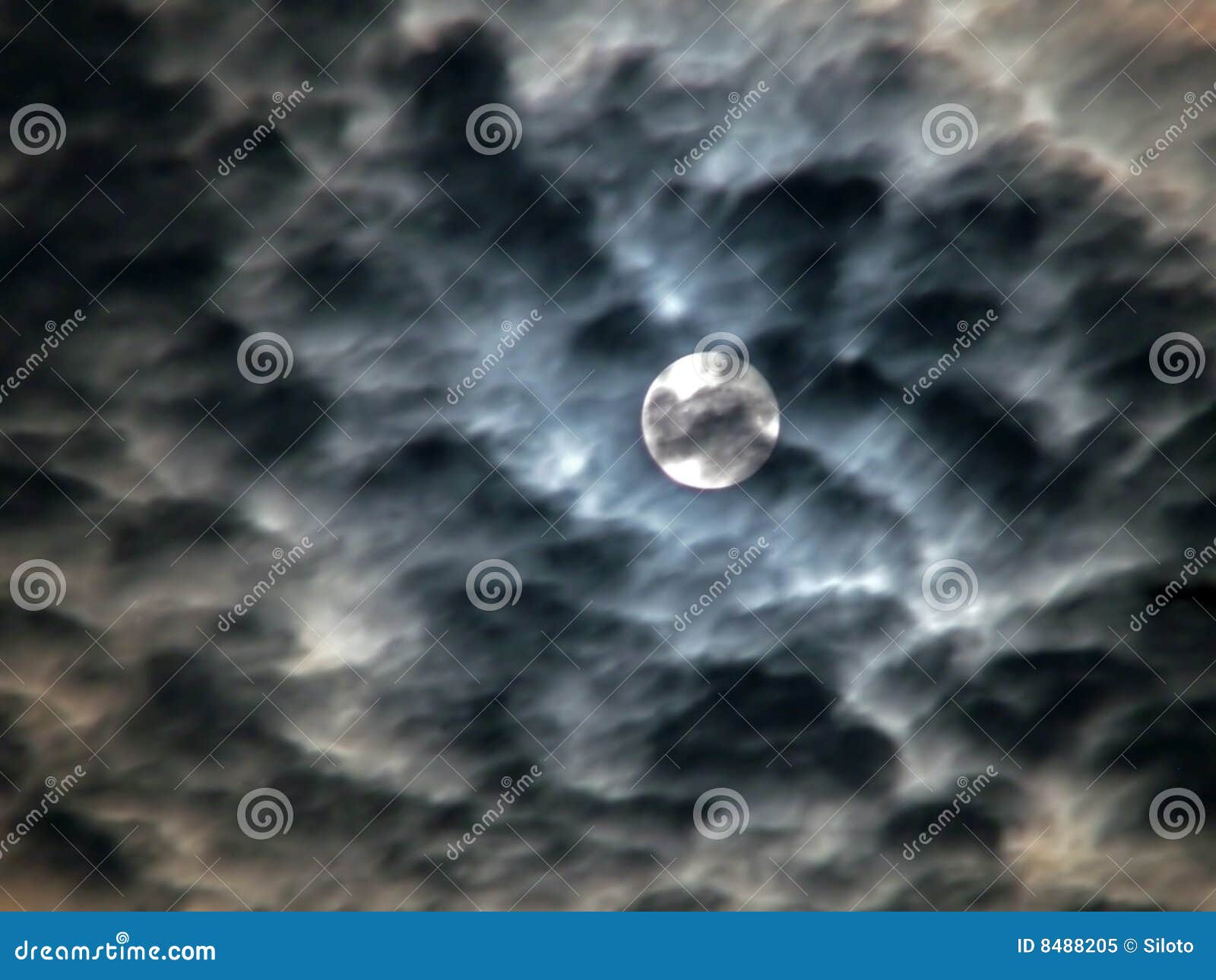 Ominous Sky - Moon and Clouds Stock Image - Image of cloudy, night: 8488205